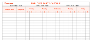 Employee Shift schedule