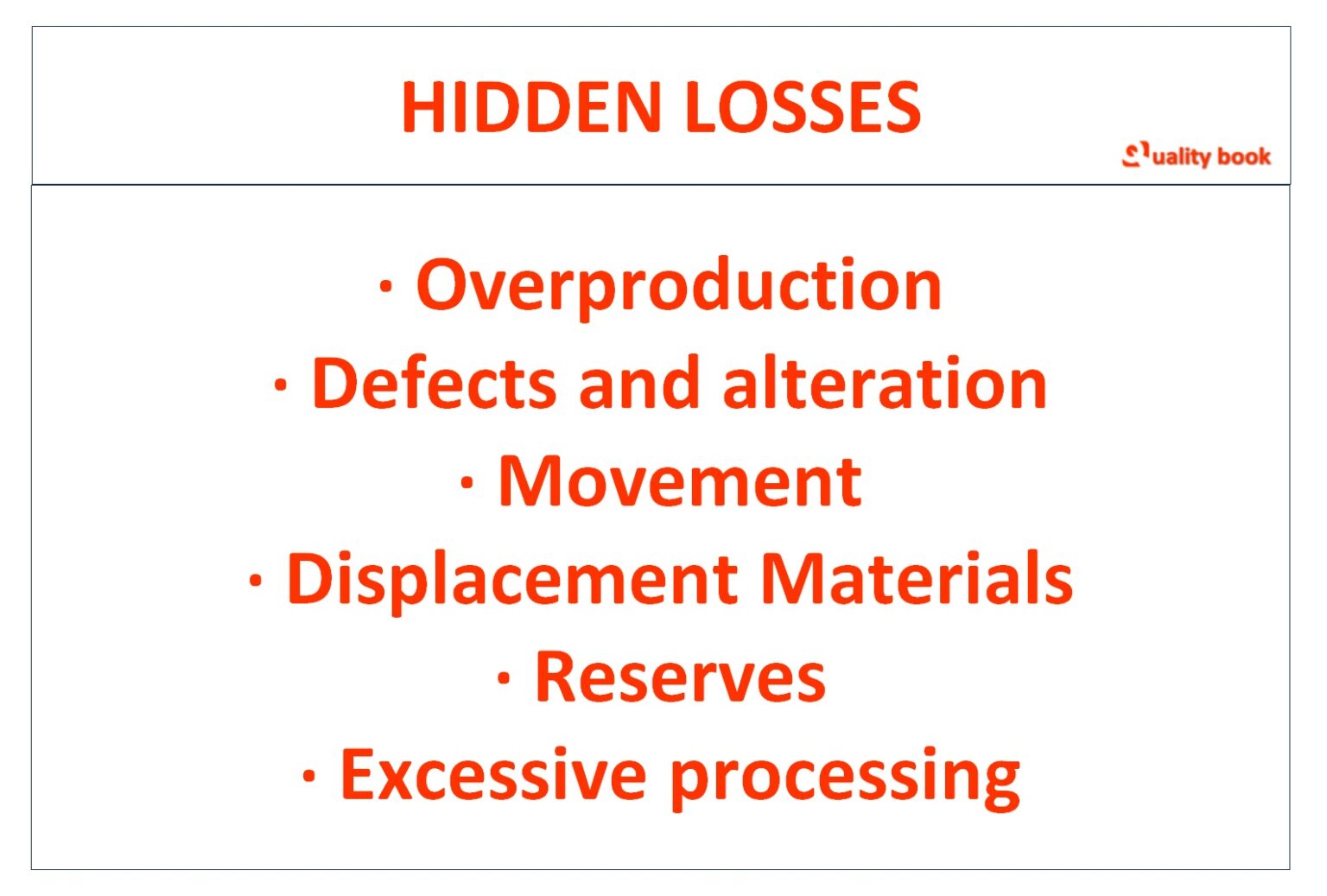 Hidden losses in processes